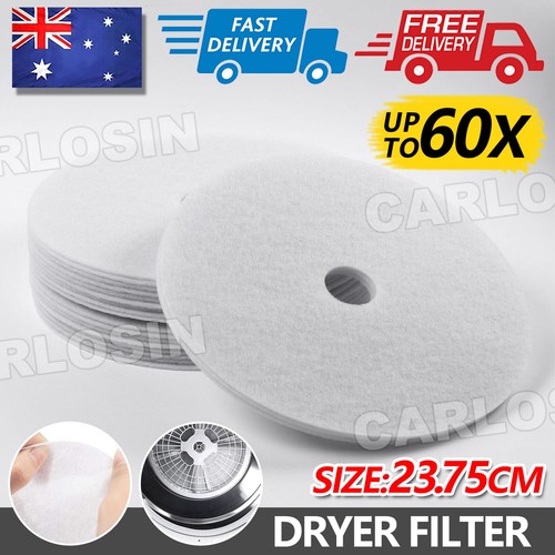 60PCS White Clothes Dryer Filter Cotton Humidifier Exhaust Filters ...