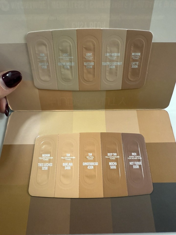 huda beauty foundation easy blur Sample Card | eBay
