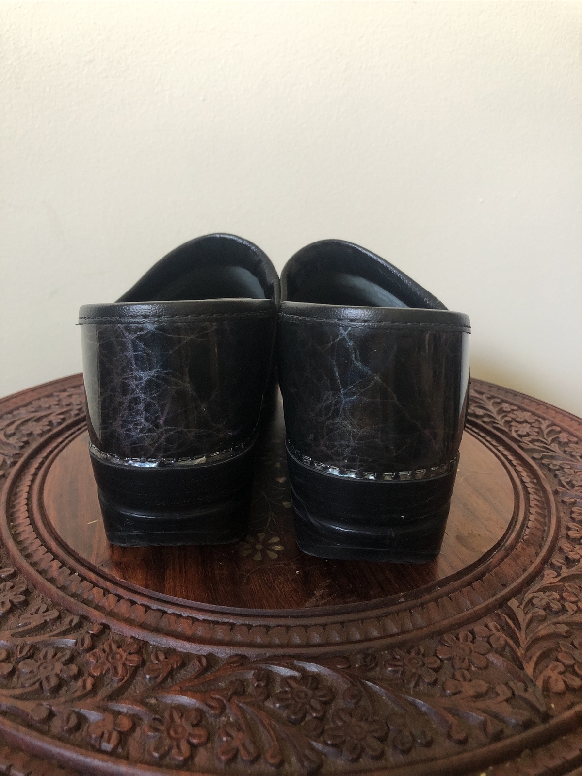 Dansko Shoes Patent Leather Lightning Marble Mule Clo… - Gem