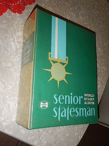 Vintage 1978 STATESMAN Deluxe World Stamp Album - with 1200 Stamps | eBay