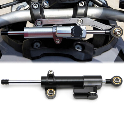 Steering Damper Adjustable Universal Stabilizer Linear Reversed Safety ...