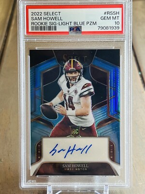 2022 Select Rookie Sam Howell /49 Autograph Light Blue RC Auto RS-SH ...