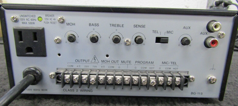 TOA BG-115 Integrated Amplifier | eBay