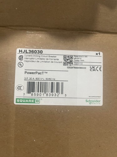 Square D HJL36030 Power Pact H 30 A 3-Pole Thermal Magnetic Circuit ...