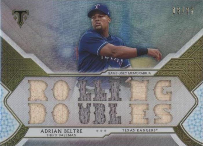 2018 Topps Triple Threads - Triple Threads Relics Adrian Beltre #TTR ...