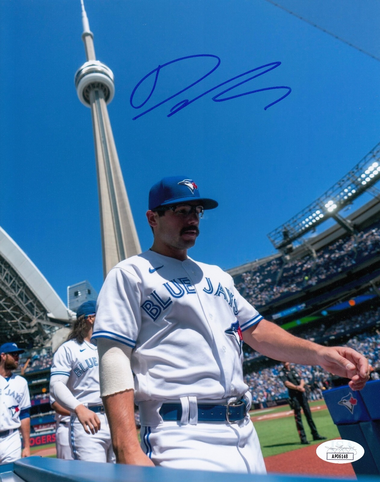 DAVIS SCHNEIDER CN TOWER BLUE JAYS AUTOGRAPHED SIGNED PHOTO 8X10 ...