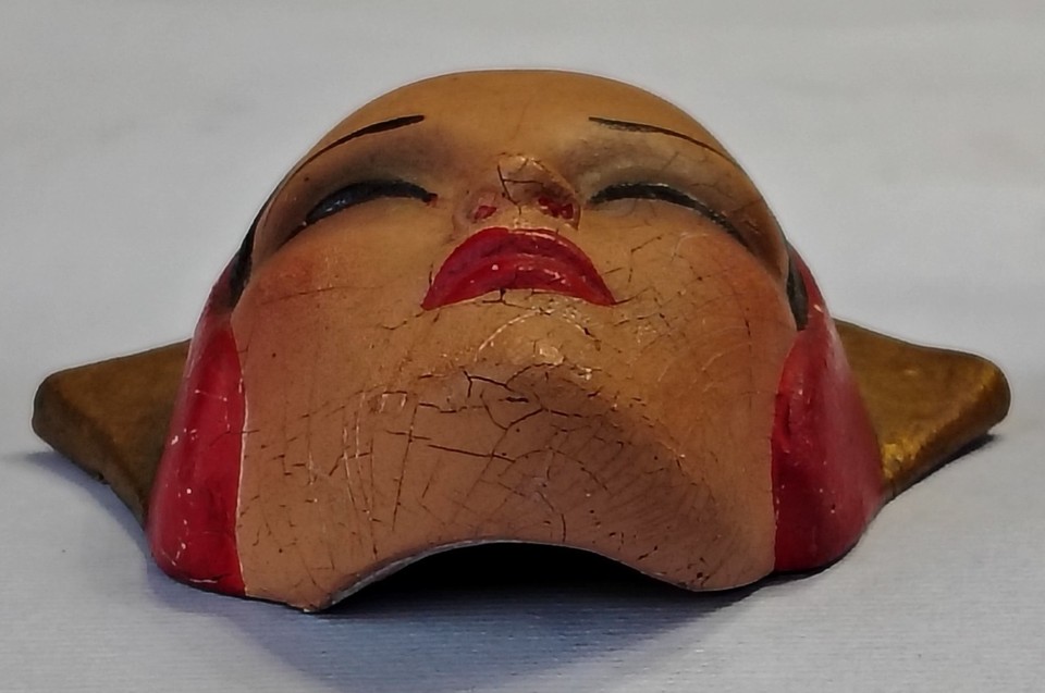 Authentic DOROTHY MARGOT MASK 3.5" Hand-Painted Composition & Original ...