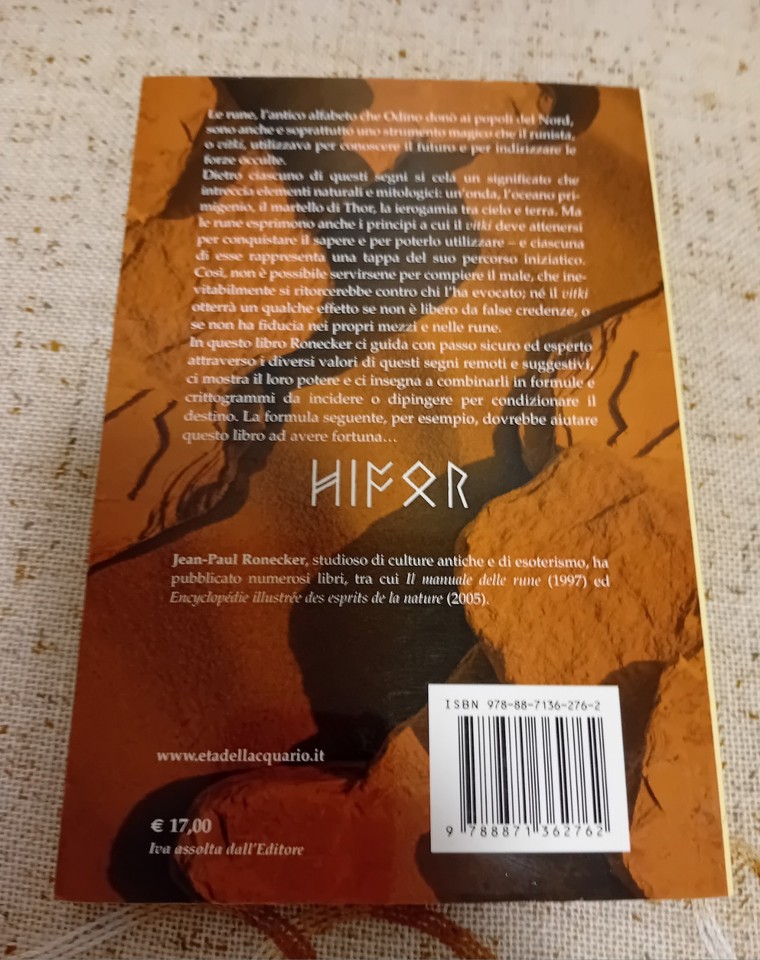 Jean - Paul Ronecker " LA MAGIA DELLE RUNE " TEORIA E PRATICA - ODINO ...