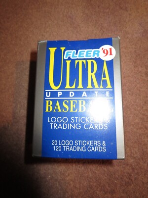 1991 Fleer Ultra Update Baseball with 20 logo stickers and 120 cards | eBay