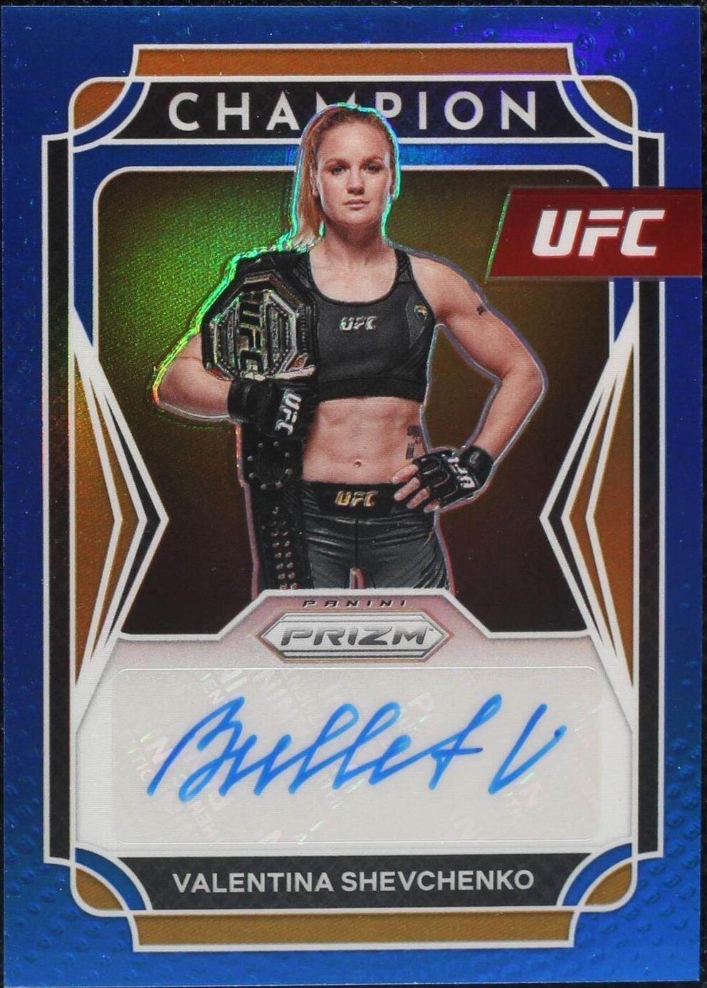 2022 Panini Prizm UFC - Champion Signatures Valentina Shevchenko #CS ...