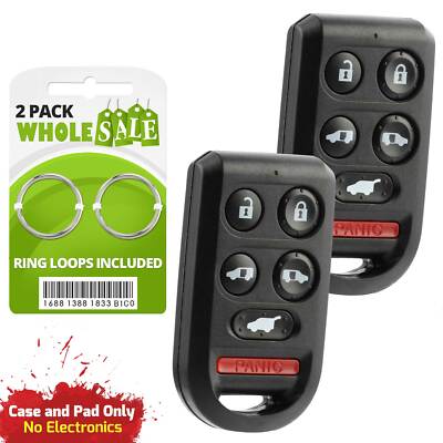 2 Replacement For 2005 2006 2007 Honda Odyssey Key Fob Remote Shell ...