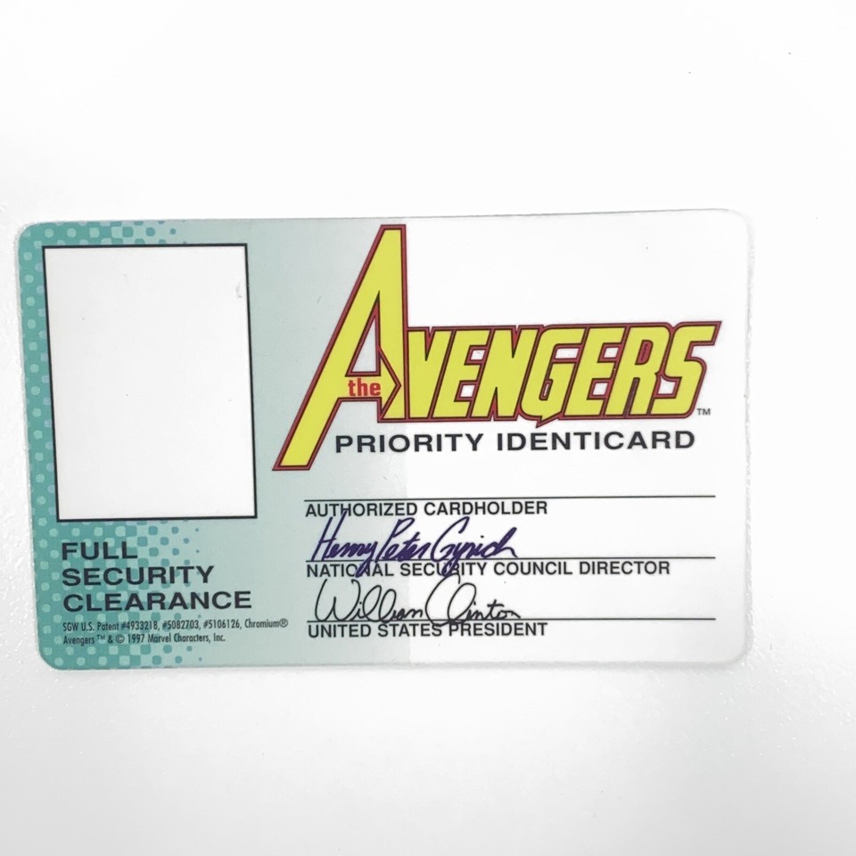 The Avengers Chromium Priority Identicard Promo Card - Marvel Comics ...
