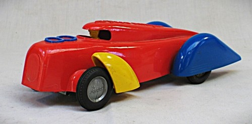 Vintage Large Renwal Speed King Streamline Race Car Blue Red & Yellow ...