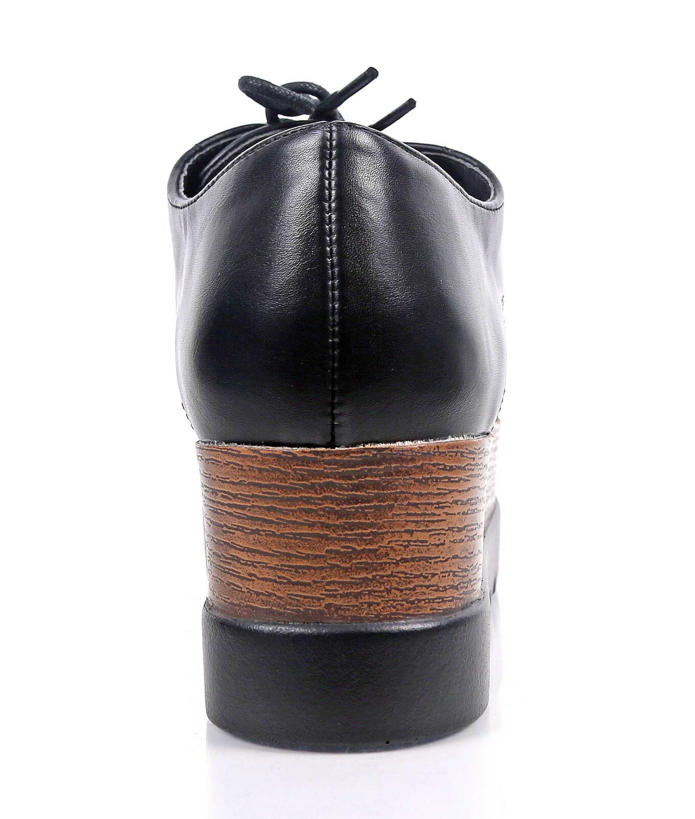 2 Color Platform Wedge Heels Ladies Round Toe Flatform Chunky Womens ...