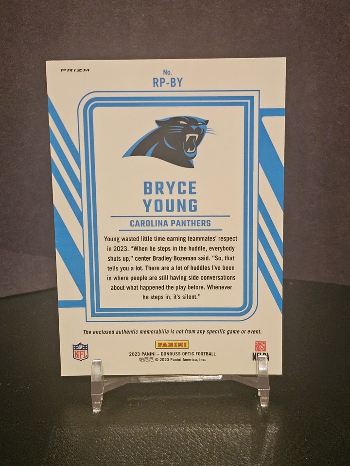 2023 Panini Donruss Optic Bryce Young Rookie Phenom Blue PATCH #RP-BY ...