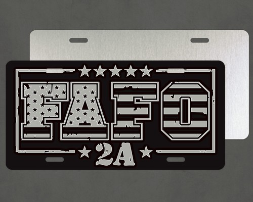 F*ck Around Find Out License Plate 6x12 | Aluminum UV Treated | Graphic ...