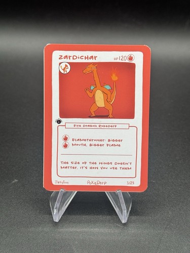 1st Edition Pokederp Zardichar - Charizard 3/25 First Print Custom ...