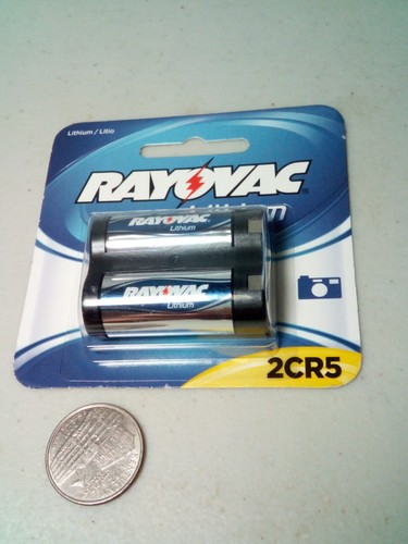 Rayovac 2CR5 CAMERA BATTERIES LITHIUM Exp 2025 REPLACES DL245 EL2CR5 ...
