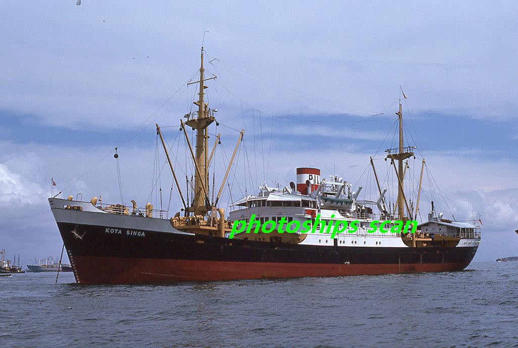1 slide of Singapore P.I.L. cargo ship KOTA SINGA (ex-SIBEROET, 49-67 ...