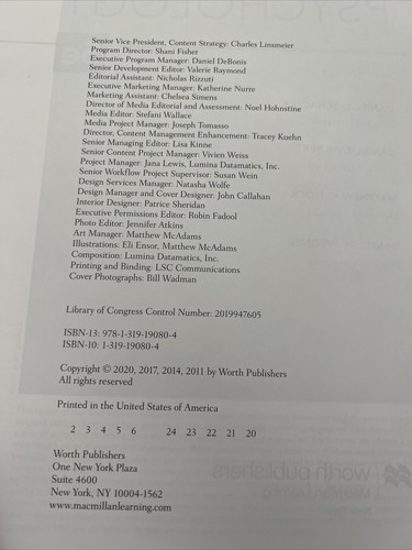 Psychology by Daniel T. Gilbert, Daniel L. Schacter, Matthew K. Nock ...