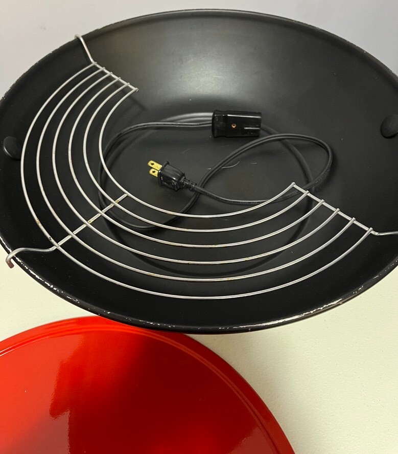 Vintage West Bend Electric 6-Quart Wok 79525 Wok Skillet Grill Red Lid ...