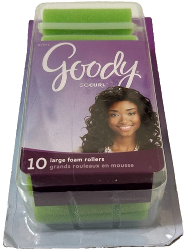 Goody GoCurl 10 Count Large Green Foam Rollers 82571 Hair Curler 2015 ...