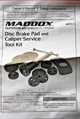 Maddox Superior Automotive Tools Disc Brake Pad & Caliper Service Tool ...