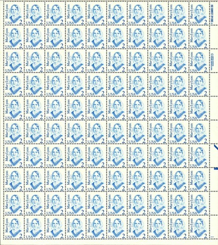 US #2169/2169a 1987 2c Mary Lyon Sheets of 100 Tagged/Untagged MNH VF ...