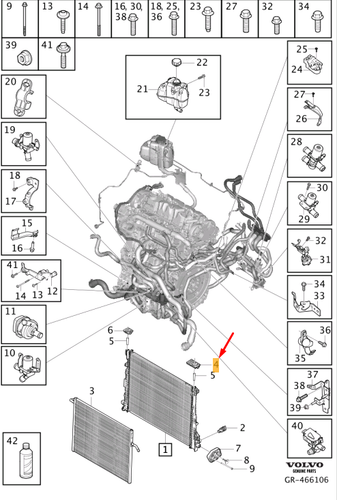 VOLVO XC60 MK2 Radiator Upper Bushing 31657308 NEW GENUINE | eBay