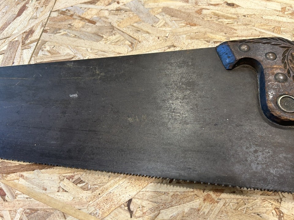 Disston No. 16 Hand Saw Circa 1917-1940 Blade Is 26” And 8 TPI, Wheat ...
