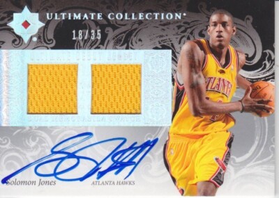 SOLOMON JONES 2006-07 ULTIMATE ROOKIE DUAL JERSEY AUTO /35 | eBay