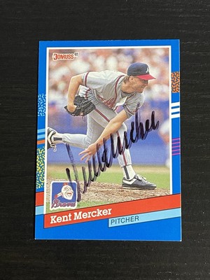Kent Mercker #299 Hand signed autograph auto 1991 Donruss Baseball Card ...