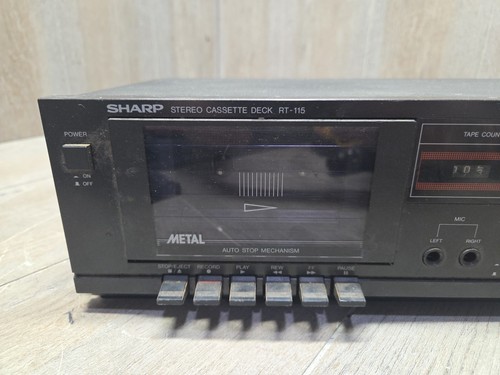 Vintage Sharp Stereo Cassette Deck Model RT-115 RT115 | eBay