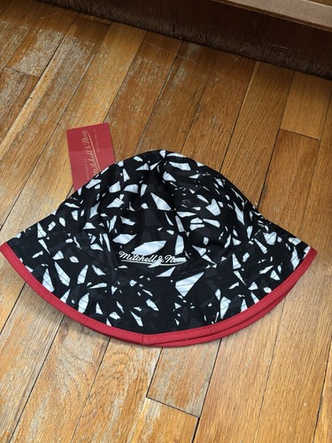 Chicago Bulls Black Red White Bucket Hat Official NBA Big Face Cap NWT ...