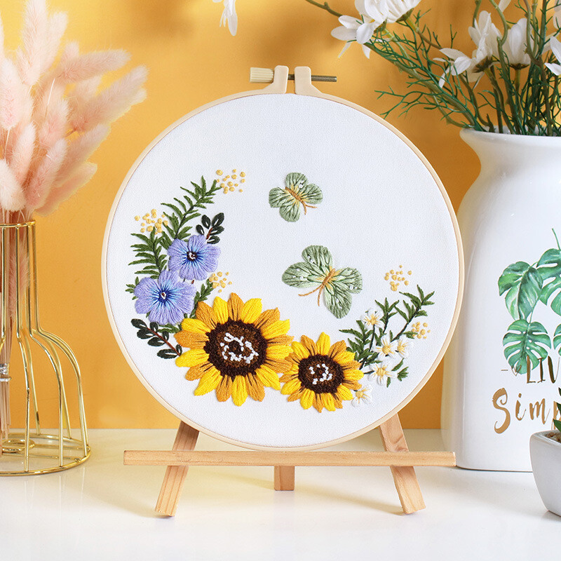 Cross Stitch Kit Set for Beginners-Handmade Embroidery DIY Craft Pro ...