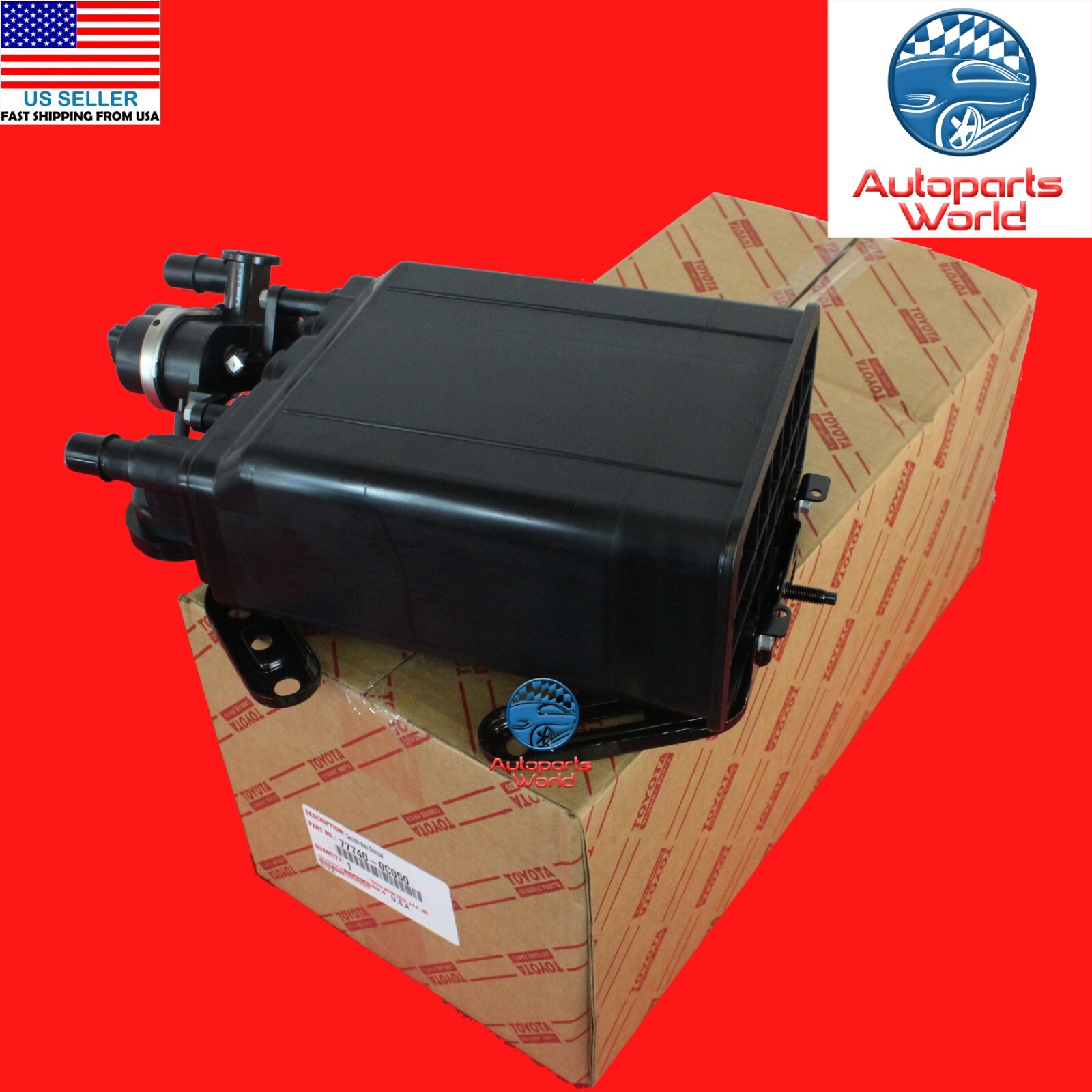 NEW GENUINE OEM TOYOTA 2007-2013 TUNDRA CHARCOAL VAPOR CANISTER 77740 ...