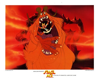 Space Ace Don Bluth 1983 Animated Laser-Disk Game lobby card et | eBay