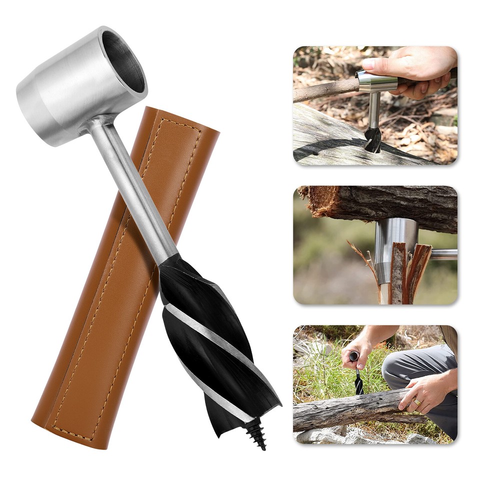 Hand Auger Wrench Outdoor Drill Survival Gear Jungle Camping Kits for ...