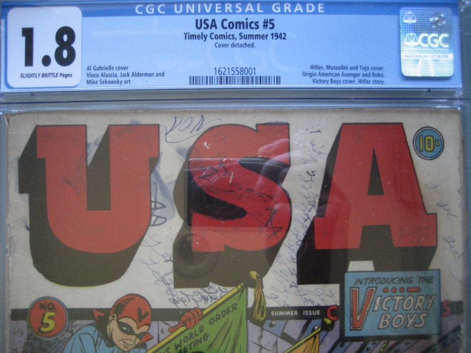 USA Comics #5 Timely Comics 1942 CGC 1.8 1st app Hirohito - Rare | eBay
