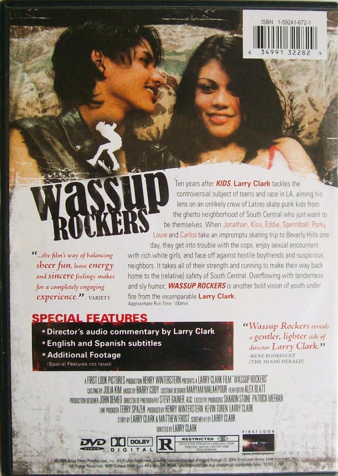 Wassup Rockers By Larry Clark (DVD, 2006) Julia Kim | eBay