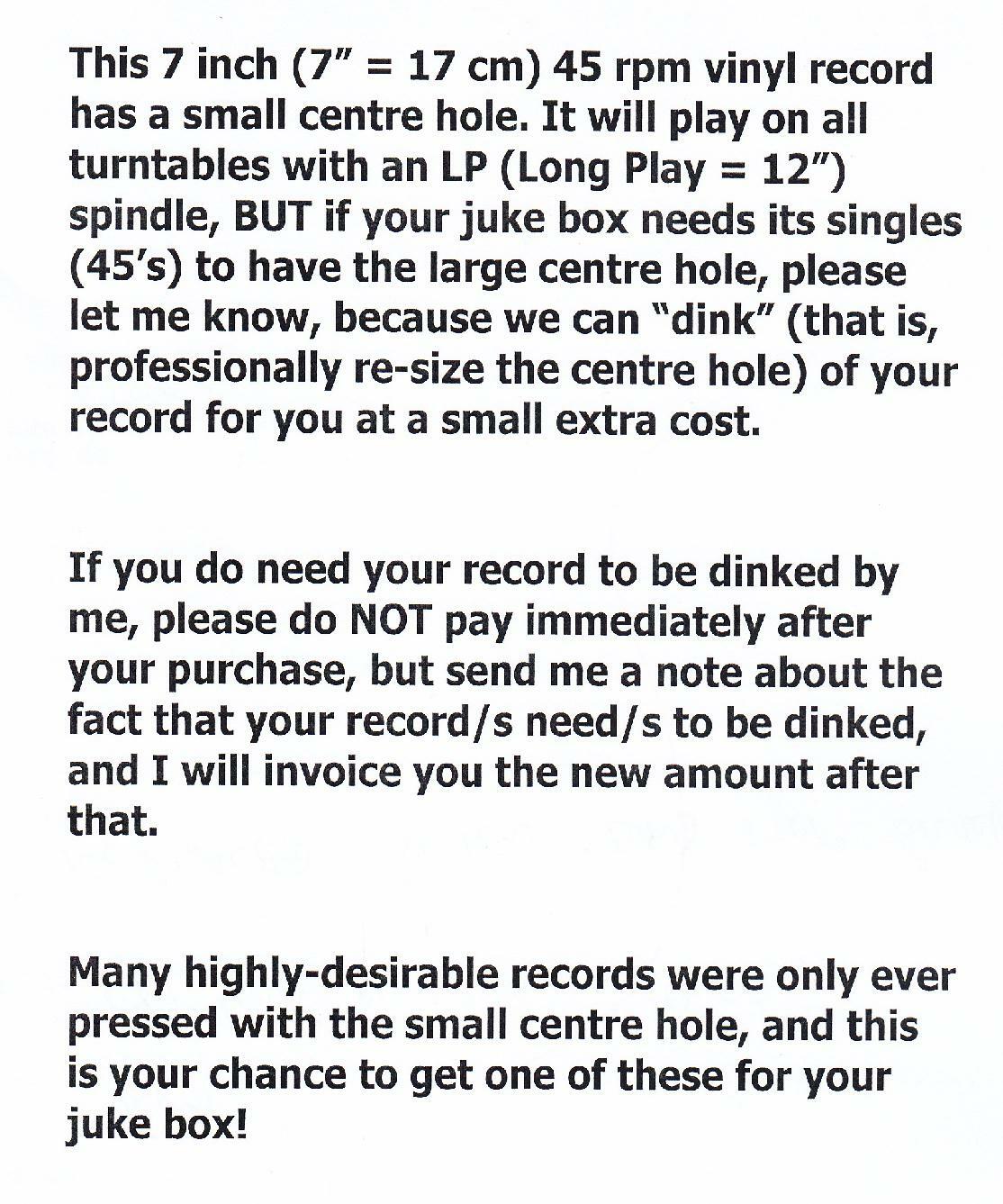 IAN DURY Spasticus Autisticus 7" 45 rpm vinyl record NEW + juke box ...