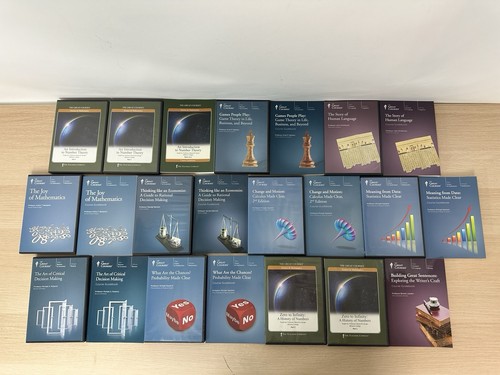 The Great Courses DVD/Book Pairs Lot of 9 & Extras Language/Calculus ...