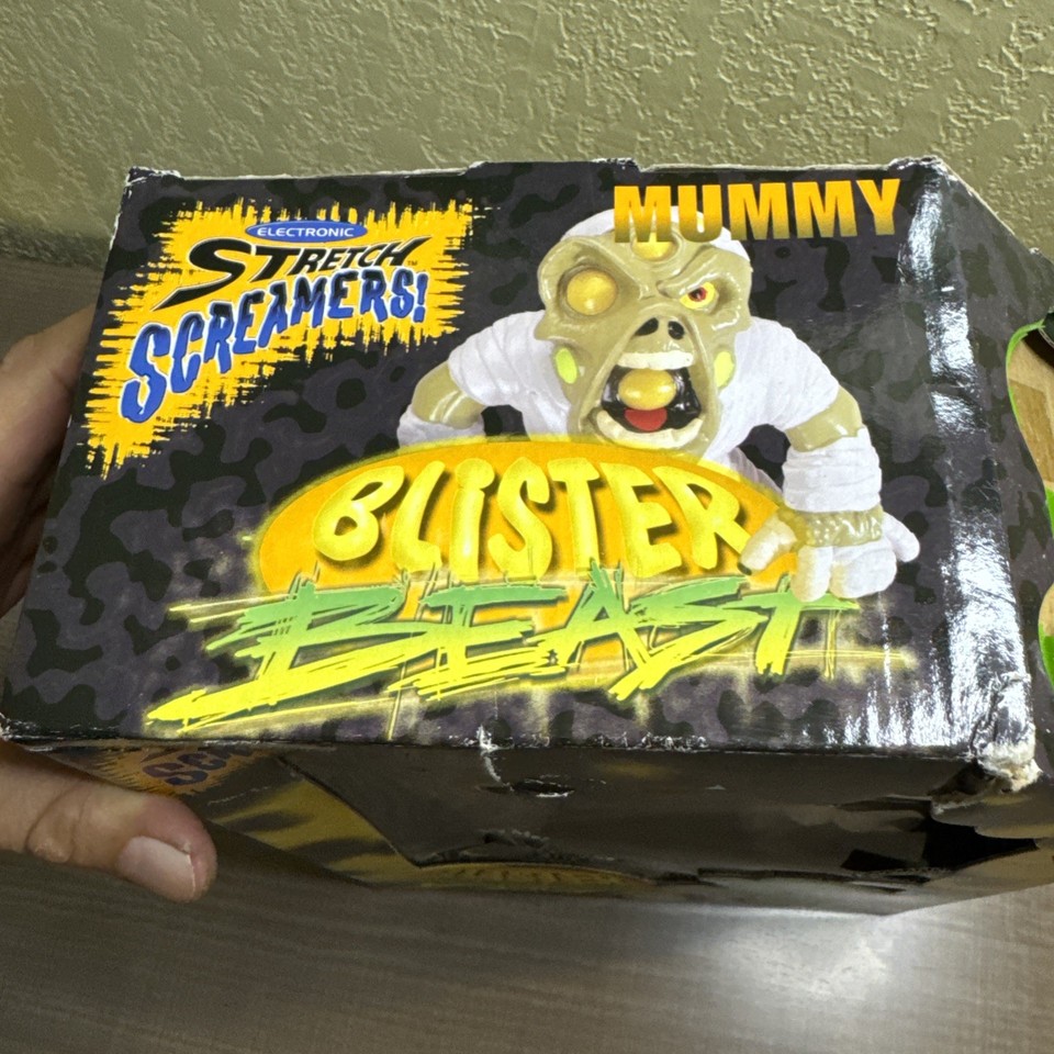 Sealed RARE HTF Toy Quest Electronic Stretch Screamers MUMMY Factory ...