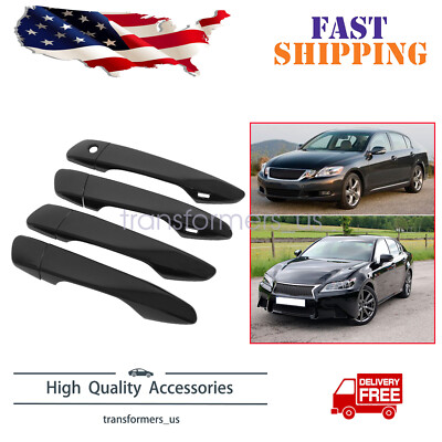 Gloss Black Door Handle Cover W/2 SMT KH for 2014 15-2021 Lexus IS 2013 ...
