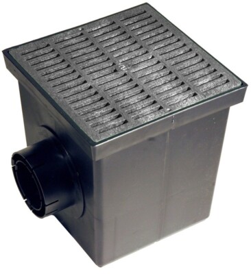 NEW NDS 1200BKITRTL 12" INCH BLACK 2 WAY CATCH BASIN DRAIN BOX KIT 4 ...