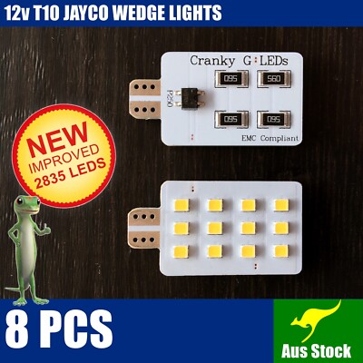 8 X 12 LED T10 12V REPLACEMENT CARAVAN WEDGE LIGHT, JAYCO CARAVAN ...