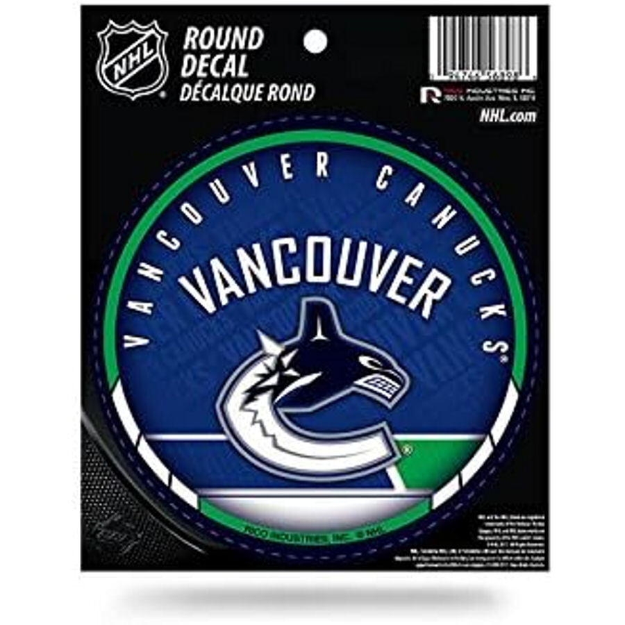 Vancouver Canucks Round Circle Logo 4.5" Vinyl Sticker | eBay