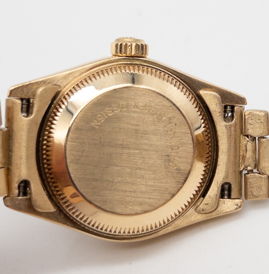 $30,000 ROLEX DATEJUST PRESIDENT 18k Yellow Gold Ladies Watch SERVICED ...