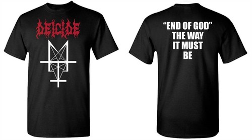 DEICIDE cd lgo TRIFIXION END OF GOD WAY IT MUST BE Official SHIRT SML ...