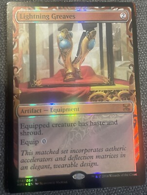 FOIL LIGHTNING GREAVES Masterpiece Series: Kaladesh Inventions Magic ...